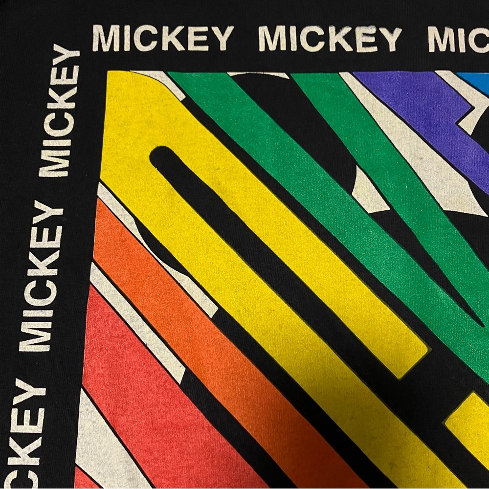 Vintage Jacques Moret Mickey Mouse Rainbow Lettering … - Gem